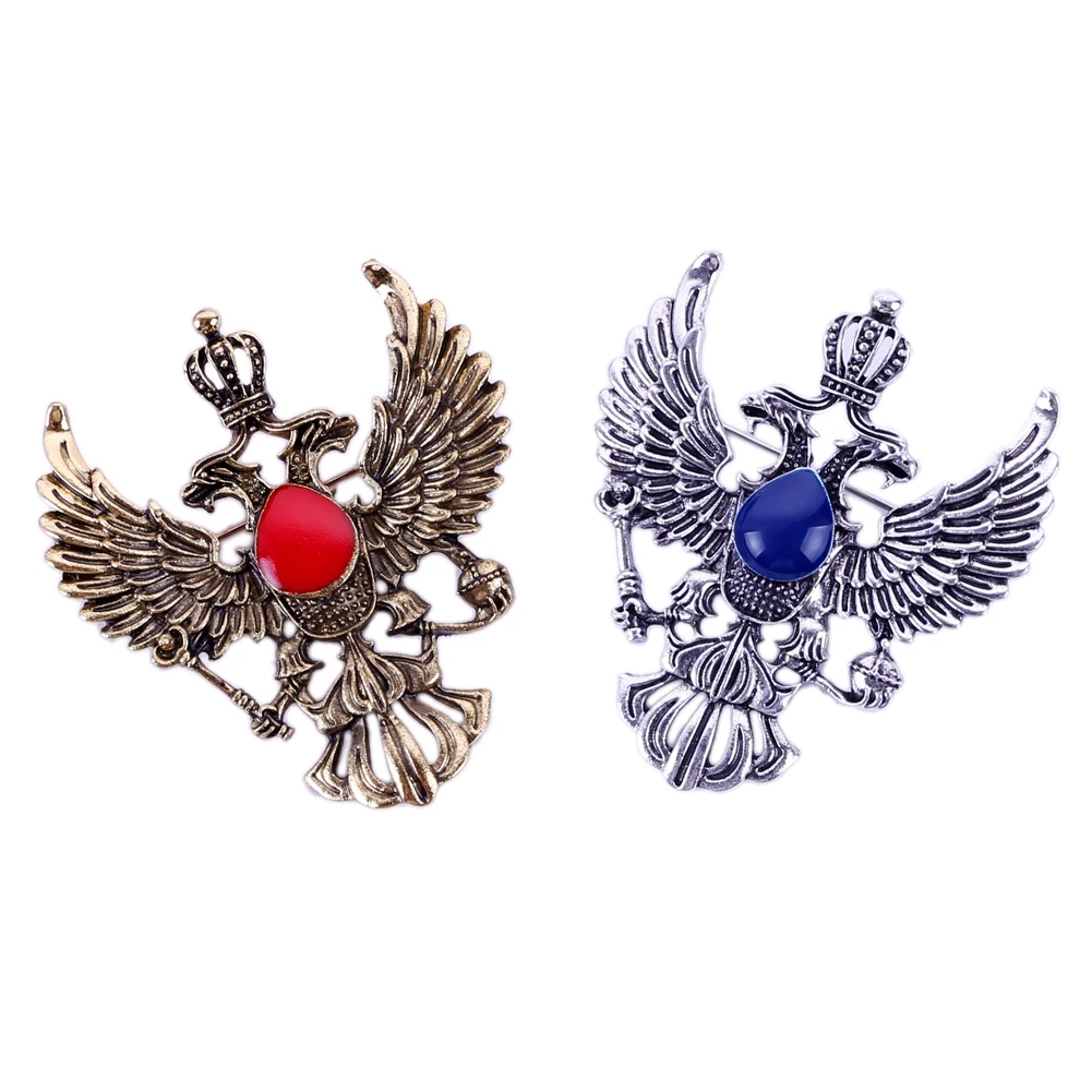 Vintage-Crown-Double-Headed-Eagle-Pin-Badge-Suit-Lapel-Pin-Badge-for ...