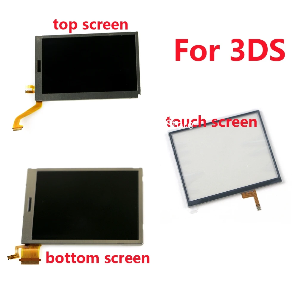 Replacement-Top-Upper-Bottom-Lower-Down-LCD-Screen-For-Nintendo-3DS-LCD ...