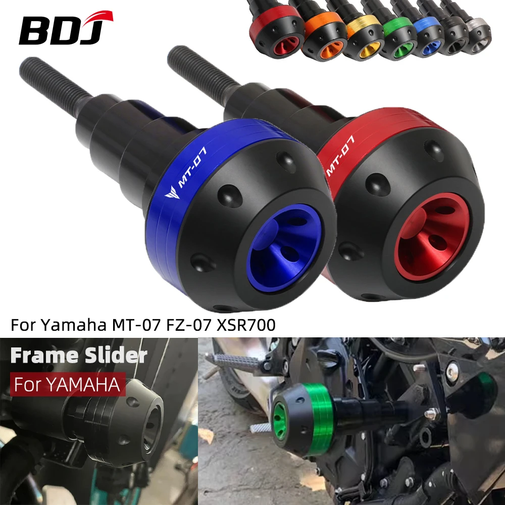 BDJ-MT-07-FZ-07-Bumper-Frame-Slider-Motorcycle-Side-For-Yamaha ...