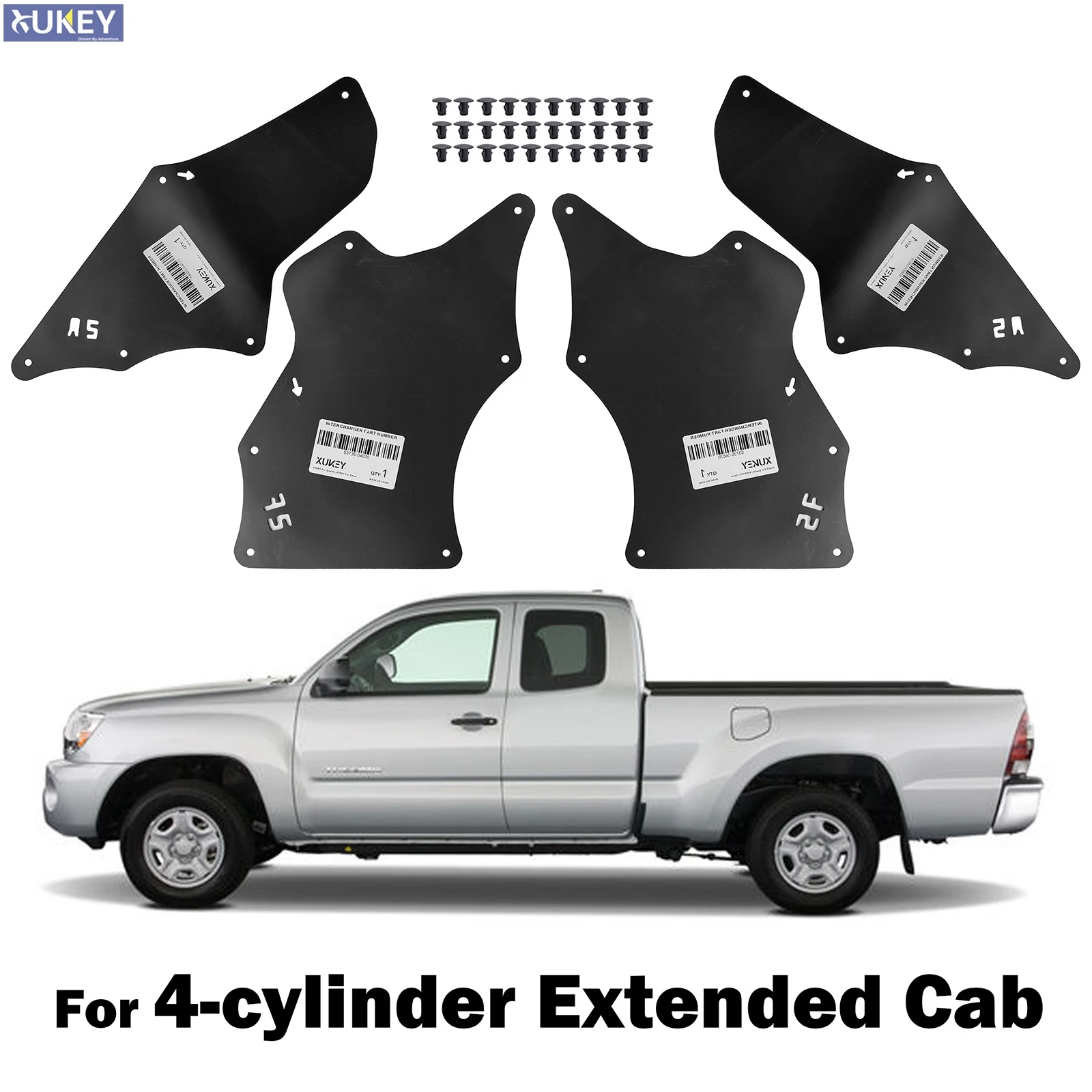 4pcs-For-Toyota-Tacoma-2005-2015-2-7L-4-Cylinder-Front-Splash-Shield ...