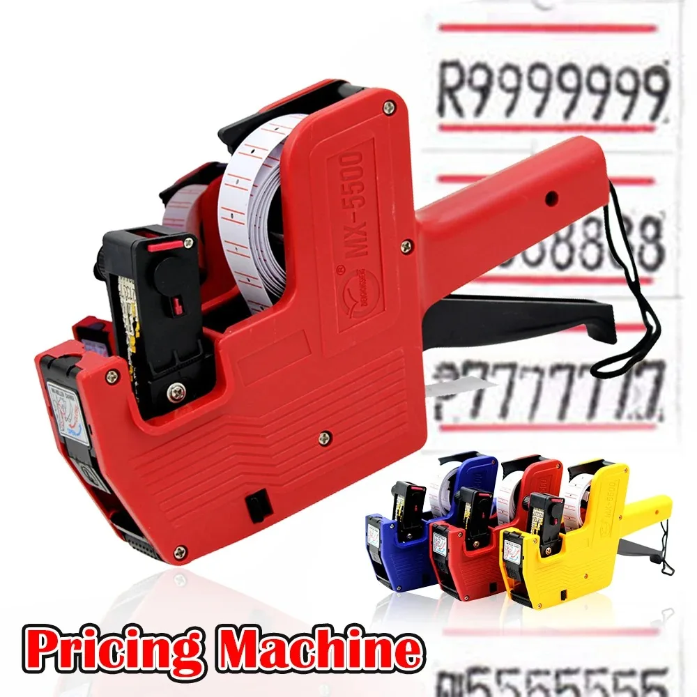 Hot-MX-5500-8-Digits-Price-Tag-Gun-Labeler-Labeller-Stickers-Label ...