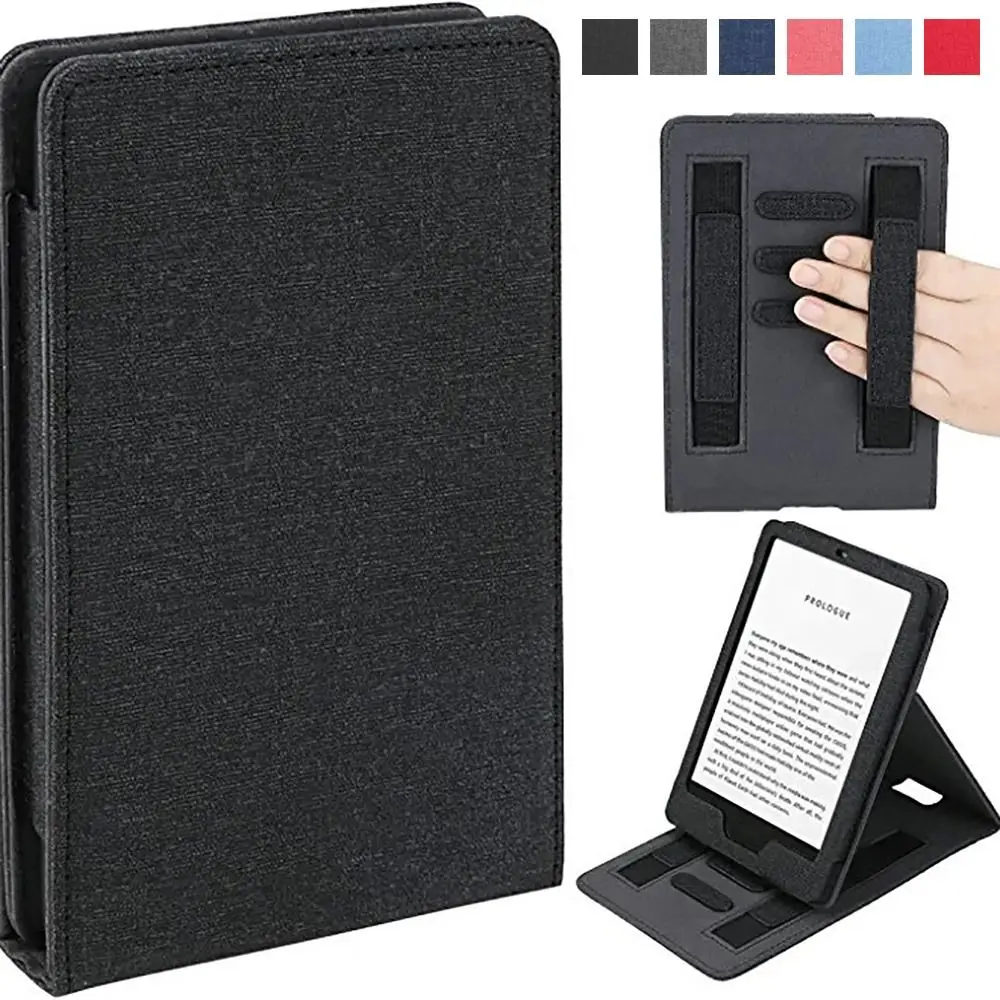 Dual-Hand-Strap-e-Reader-Stand-Case-PU-Leather-6-inch-Funda-Auto-Wake ...