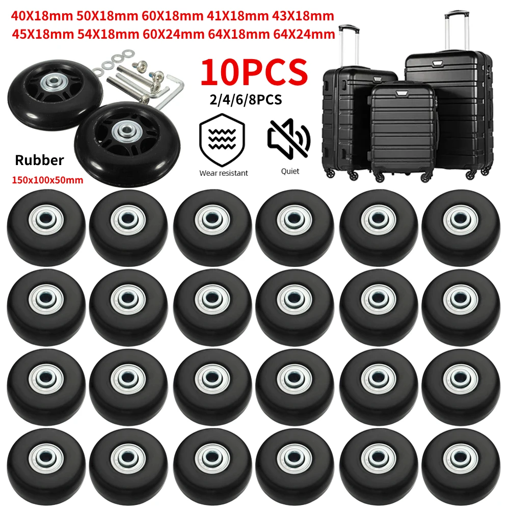 1-5Pairs-Luggage-Wheels-Replace-Wheels-With-Screw-For-Travel-Luggage ...