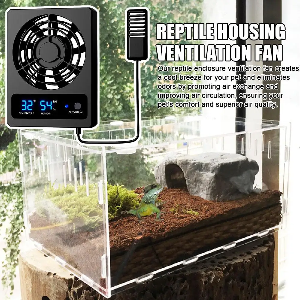 Temperature-Controlled-Fan-For-Reptile-Enclosure-Smart-Cooling-Fan-With ...