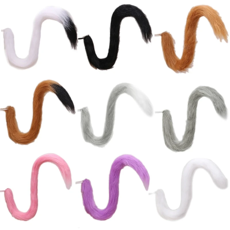 Long-Flexible-Plush-for-Cat-Tail-Adults-Kids-Cosplay-Long-Tail-Fancy ...