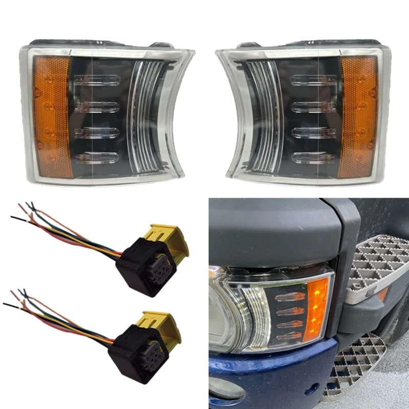 1Pair Corner Lamp Fit For Scania Truck R730 P450 R420 R500 R520 R620 ...