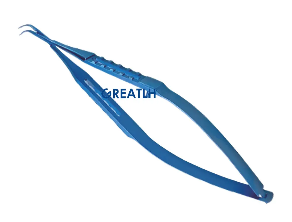 Ophthalmic Forceps Lens Holding Forceps Angled Shafts Forceps Titanium ...