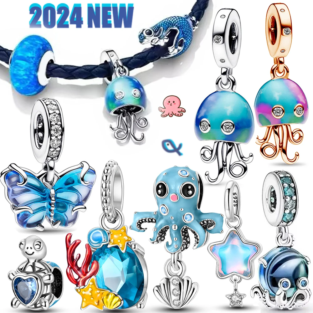 Abalorio-de-plata-de-ley-925-con-forma-de-Animal-marino-para-mujer ...