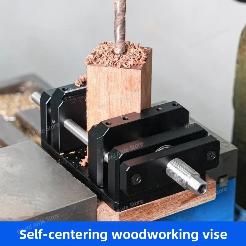 Woodworking Self-centering Vise Wood Block Center Clamping Punch Hole ...