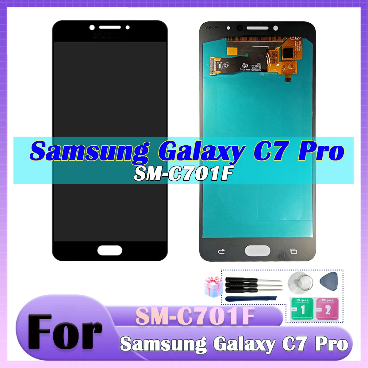 OLED-LCD-C7-Pro-lcd-For-Samsung-C7-Pro-Display-SM-C7010-C701F-SM-C7018 ...