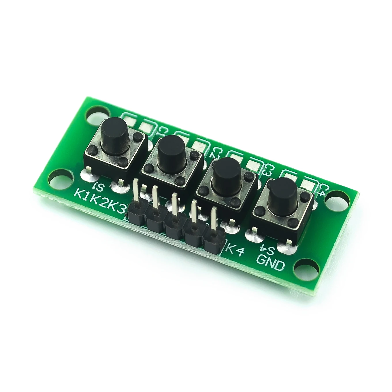 DIY-Kit-1x4-4-Independent-Key-Button-Keypad-Keyboard-Module-Mcu-for ...