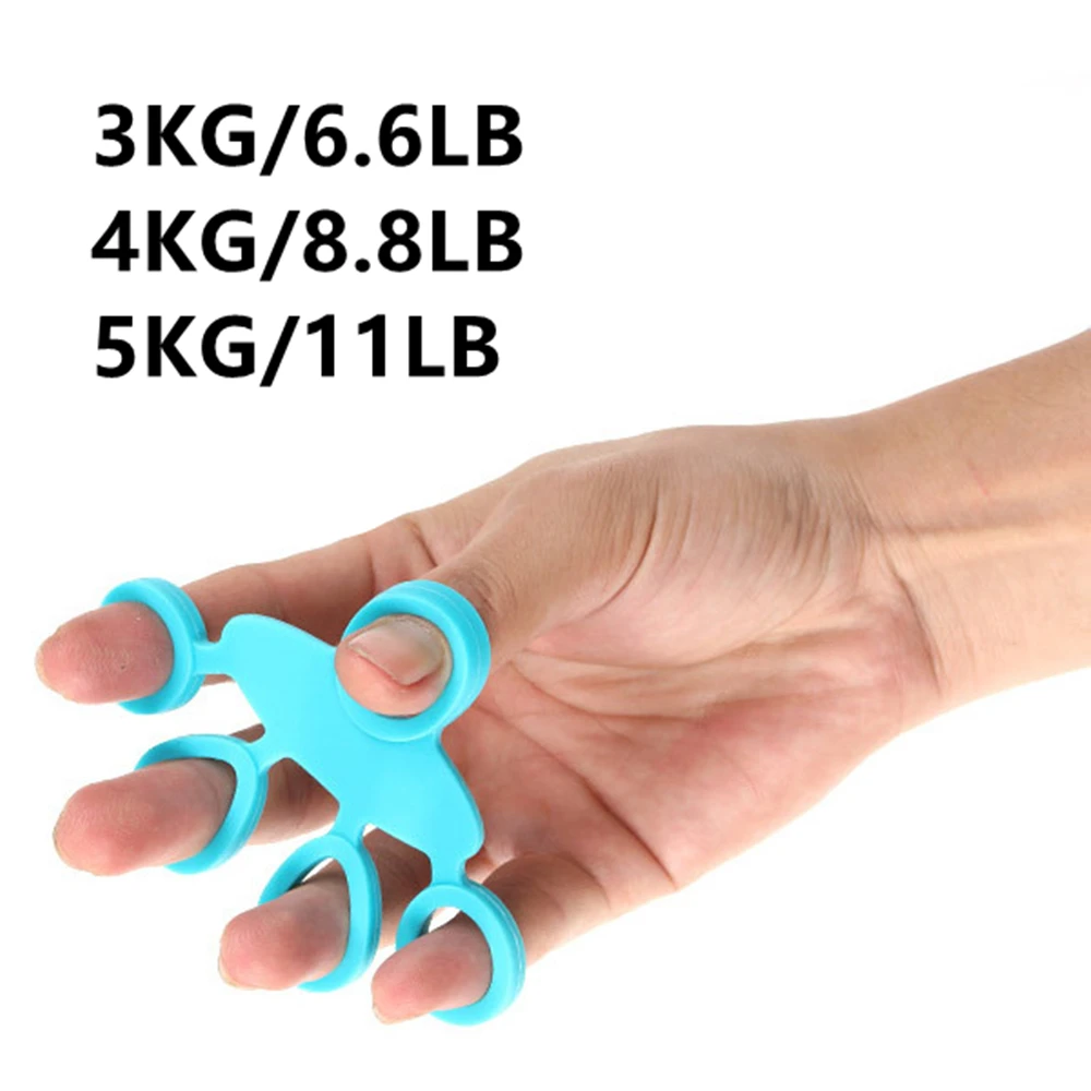 Hand-Gripper-Silicone-Finger-Expander-Exercise-Hand-Grip-Wrist-Strength ...