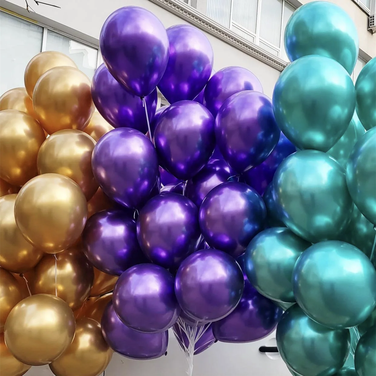 50pcs Metal Balloons Wedding Decoration Happy Birthday Party Wholesale ...