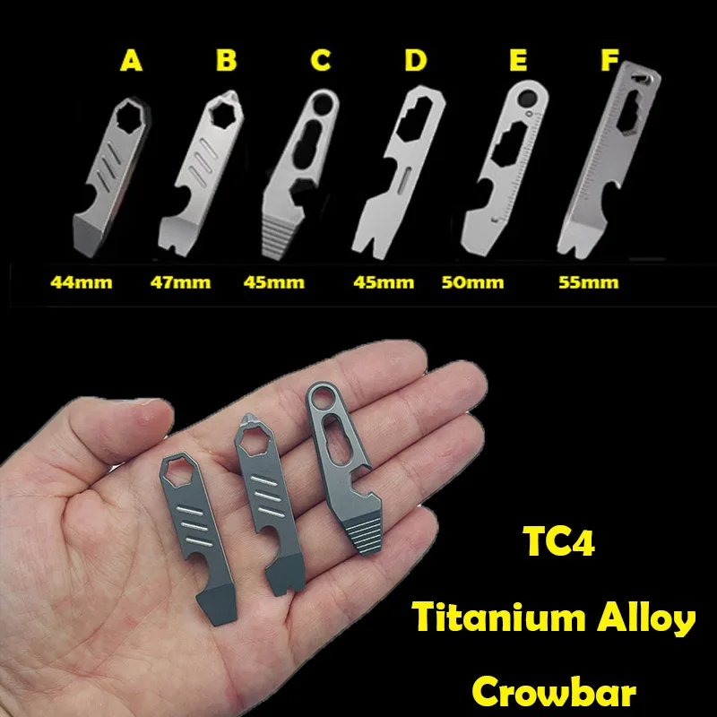 8-IN-1-MINI-TC4-Titanium-Alloy-Crowbar-Bottle-Opener-Graduated-scale ...
