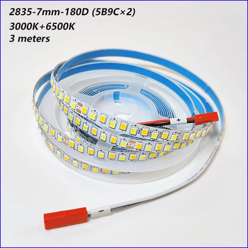 3meters-2835-7mm-180D-3Colors-Constant-Current-LED-Strip-with-3000K ...