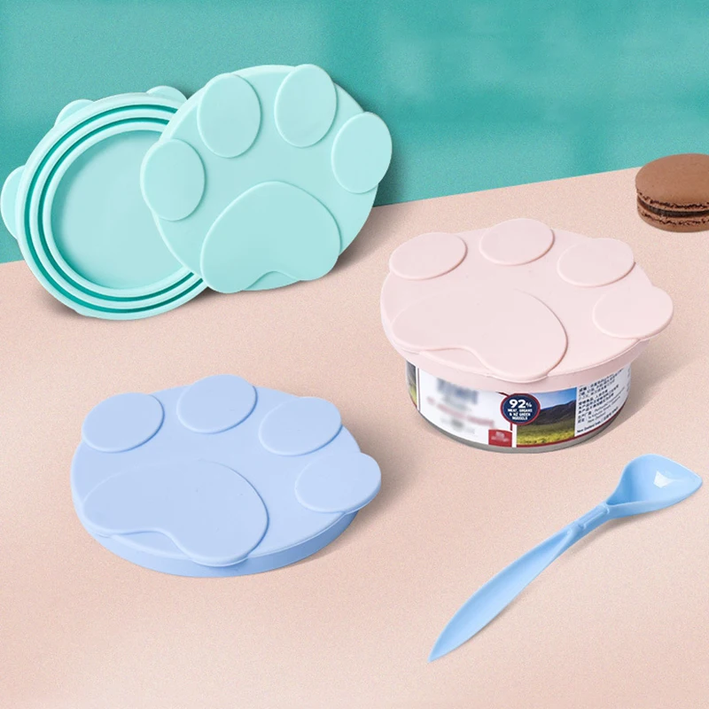 Pet-Canning-Spoon-Set-Combination-Canning-Feeder-Cat-Claw-Shape-Sealing ...