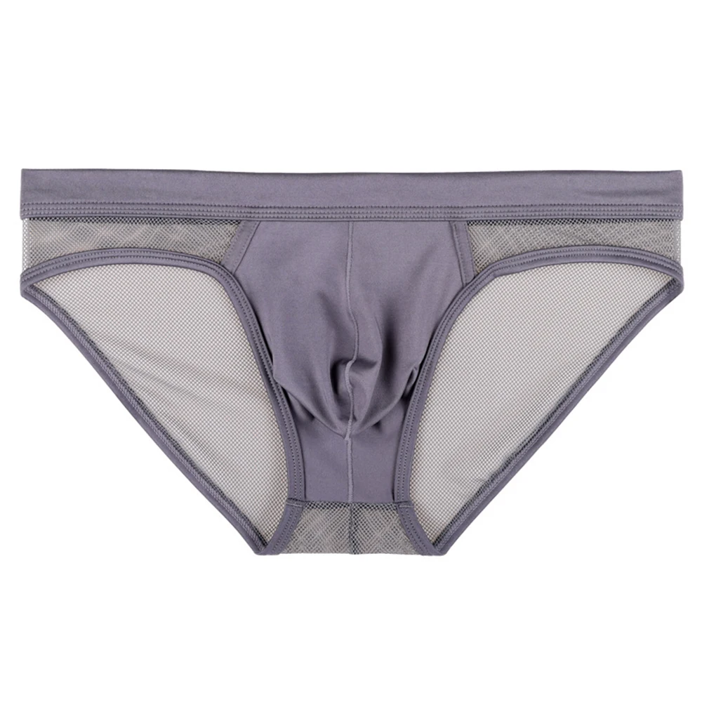Solid See Through Briefs, Low Rise, Mesh, Respirável, Roupa Interior do ...