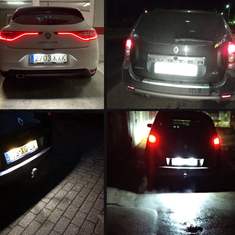 Number Plates 2Pcs LED License Plate Light Car Number Lamp Assembly For ...