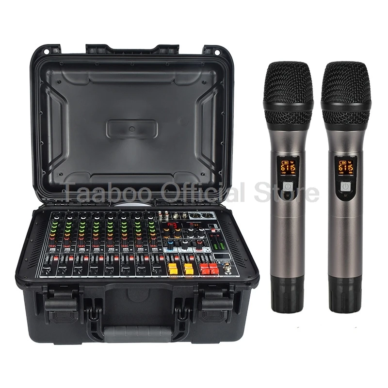 8-Channel-Sound-Audio-Mixer-Handheld-Box-Dj-Mixing-Console-with-Power ...