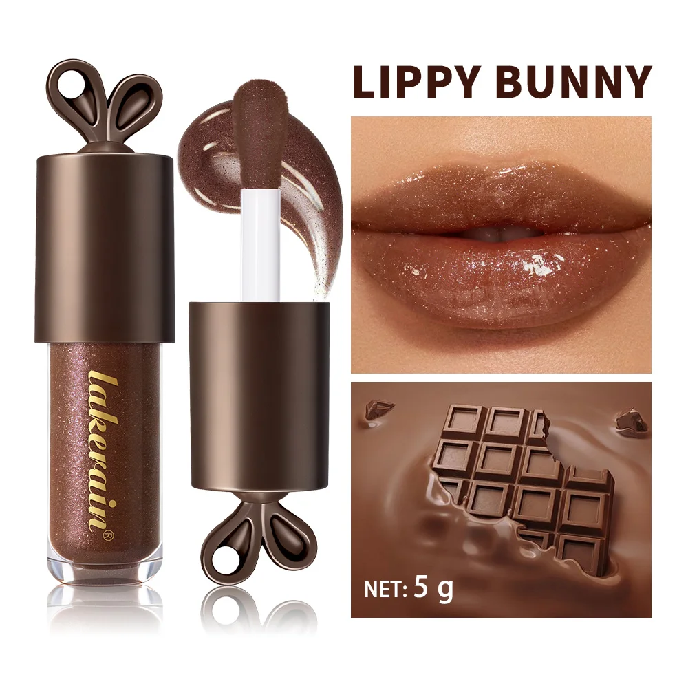 LIPPY BUNNY Lip Plump Lips Chocolate Glow Hidratante Lip Gloss com ...