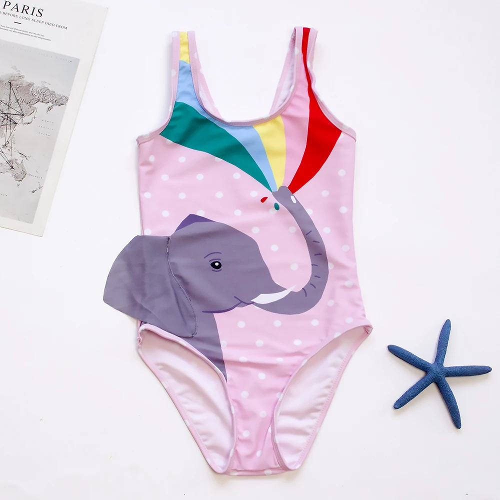 Elephant-Ear-Deco-Children-Girls-Swimwear-For-Kids-One-Piece-Swimsuit ...