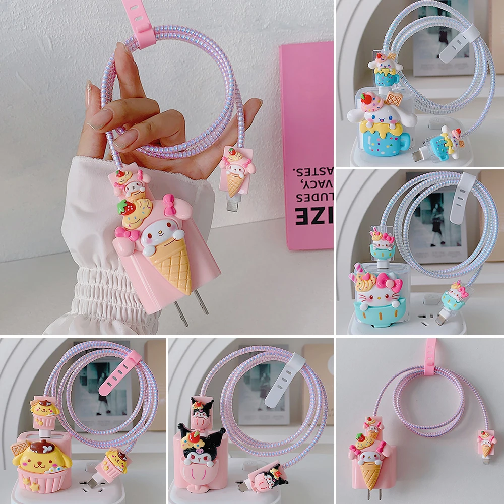 Lindo-Protector-de-Cable-de-Anime-para-iPhone-iPad-18W-20W-funda ...