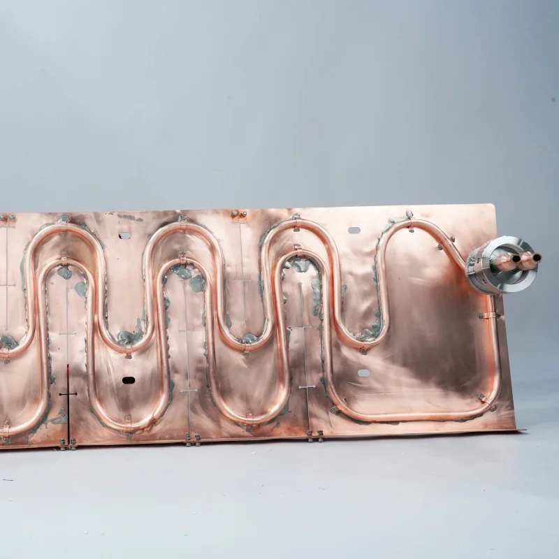 High vacuum chamber condenser copper tube vacuum cold trap to prevent ...