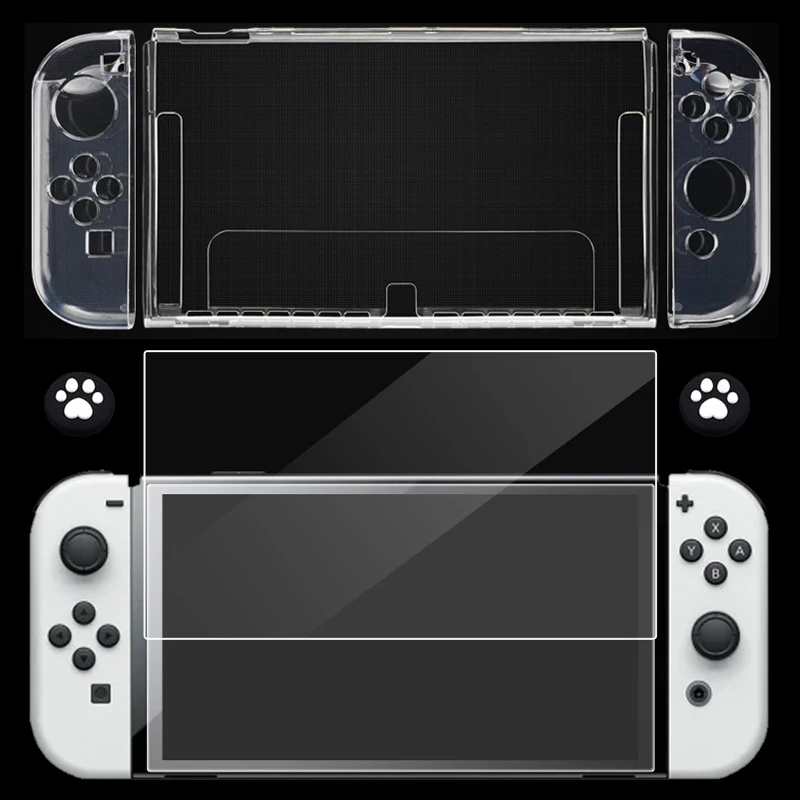 Soft-TPU-Transparent-Shell-Clear-Protective-Case-Cover-w-Glass-Screen ...