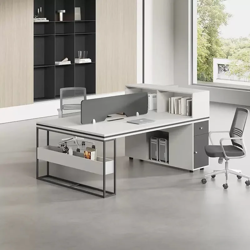 Computer-Staff-Office-Desks-Employee-Modern-Simplicity-Combination ...