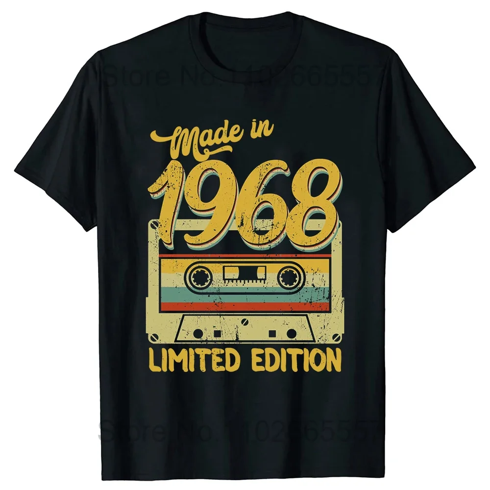 Made-in-1968-Classic-Limited-Edition-Birthday-Cassette-T-shirt-Men-s ...
