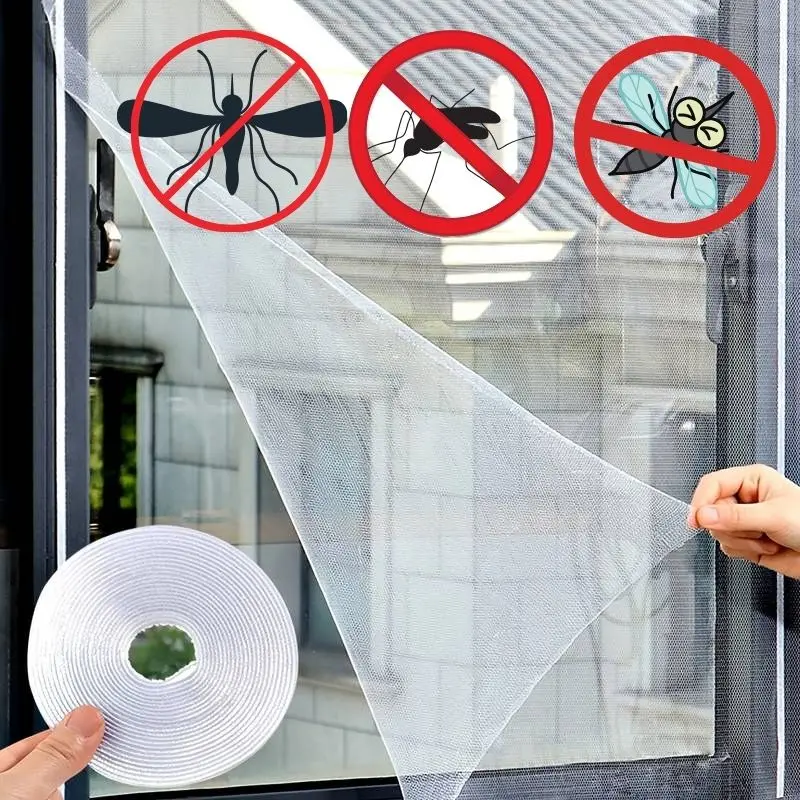 Household-Self-Adhesive-Anti-Mosquito-Screen-Window-Invisible-Window ...