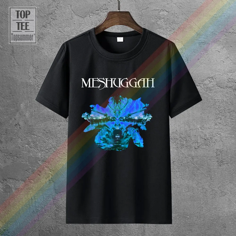 Meshuggah-Blue-Nothing-T-Shirt-3Xl-Black-Sleeve-T-Shirt-Summer-Men-Tee ...