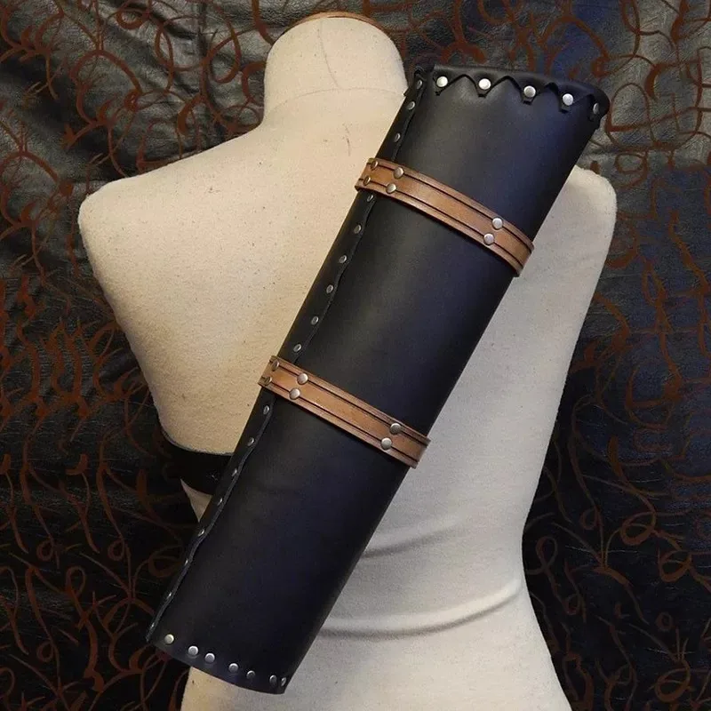 Medieval Renaissance Arrow Holder Traditional Shoulder Belt Quiver For ...