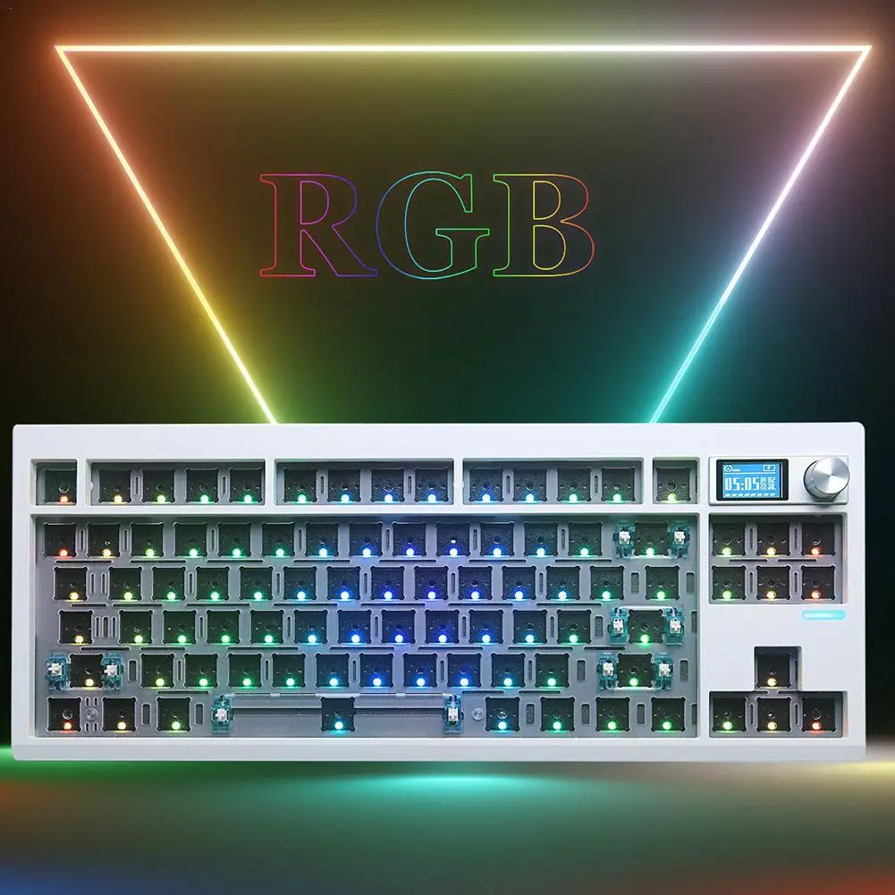 GMK87-Mechanical-Keyboard-Kit-2-4G-Gasket-Structure-Keyboard-3-Mode-BT ...