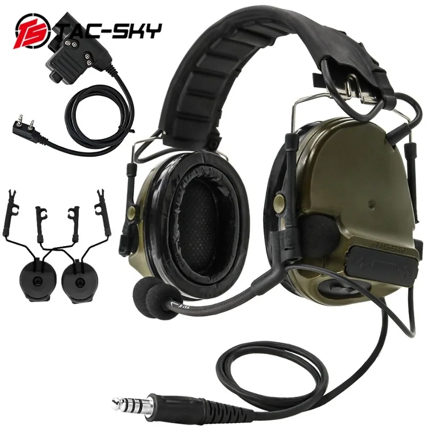 TS TAC-SKY COMTAC III Military Tactical Headset Hearing Protection ...