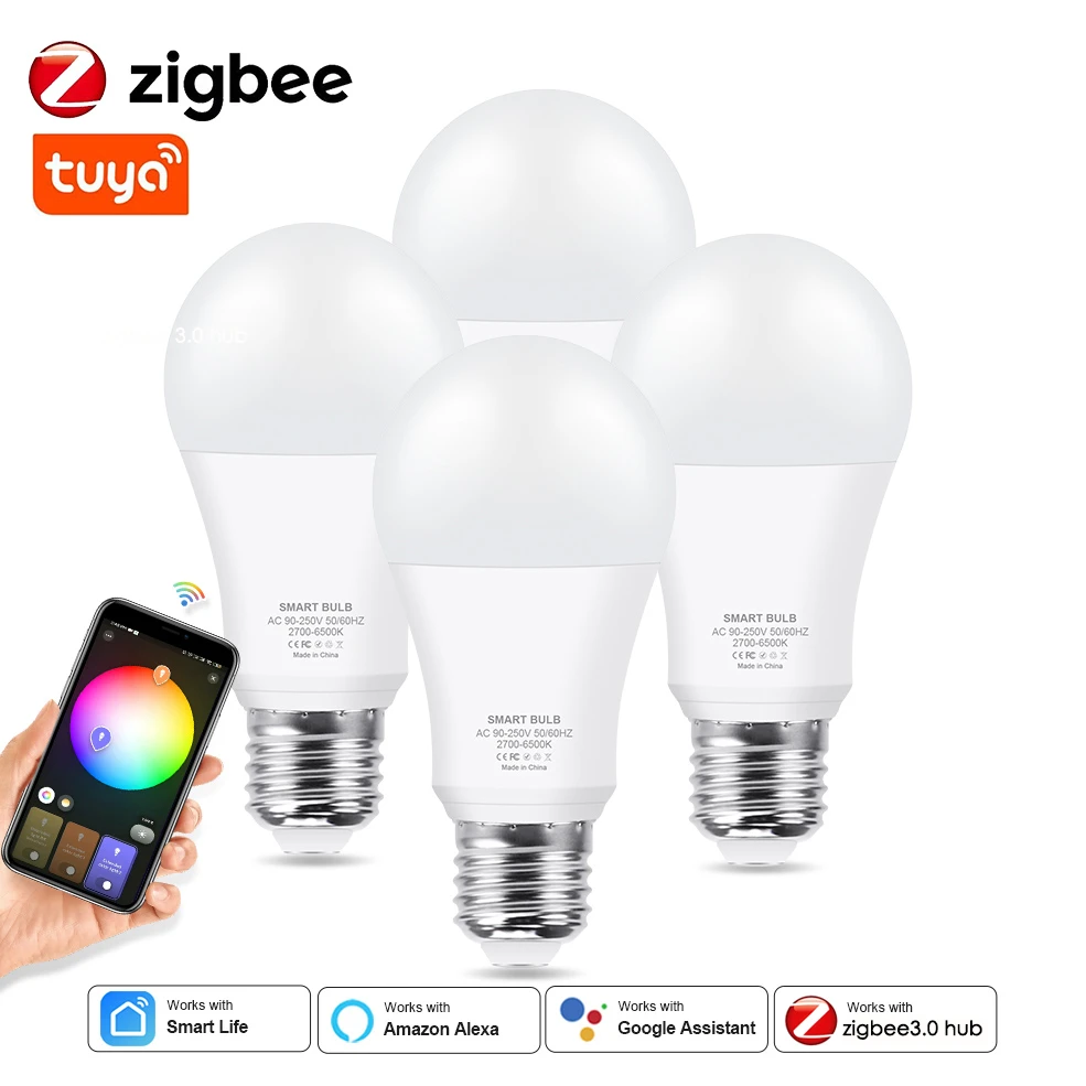 zigbee smart light bulb | Wifi smart lamp| zigbee bulb e27- 18w 15w E27 ...
