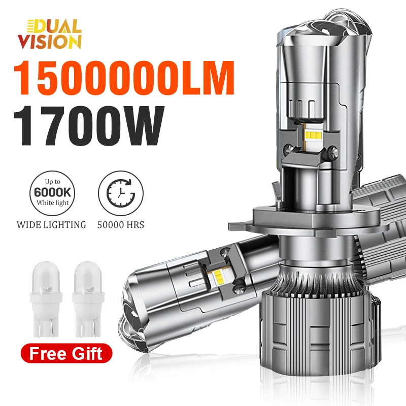 H4-LED-Projector-Mini-Lens-Auto-H4-Headlight-Bulb-Kit-Conversion-High ...