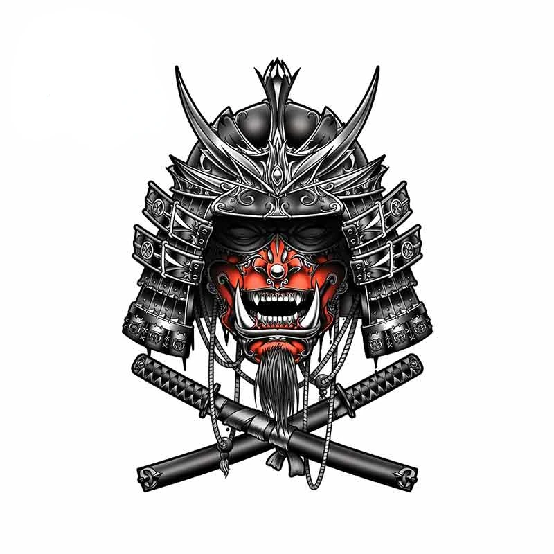 Car Sticker Samurai Monster Decals Custom Stickers On Motorcycle ...