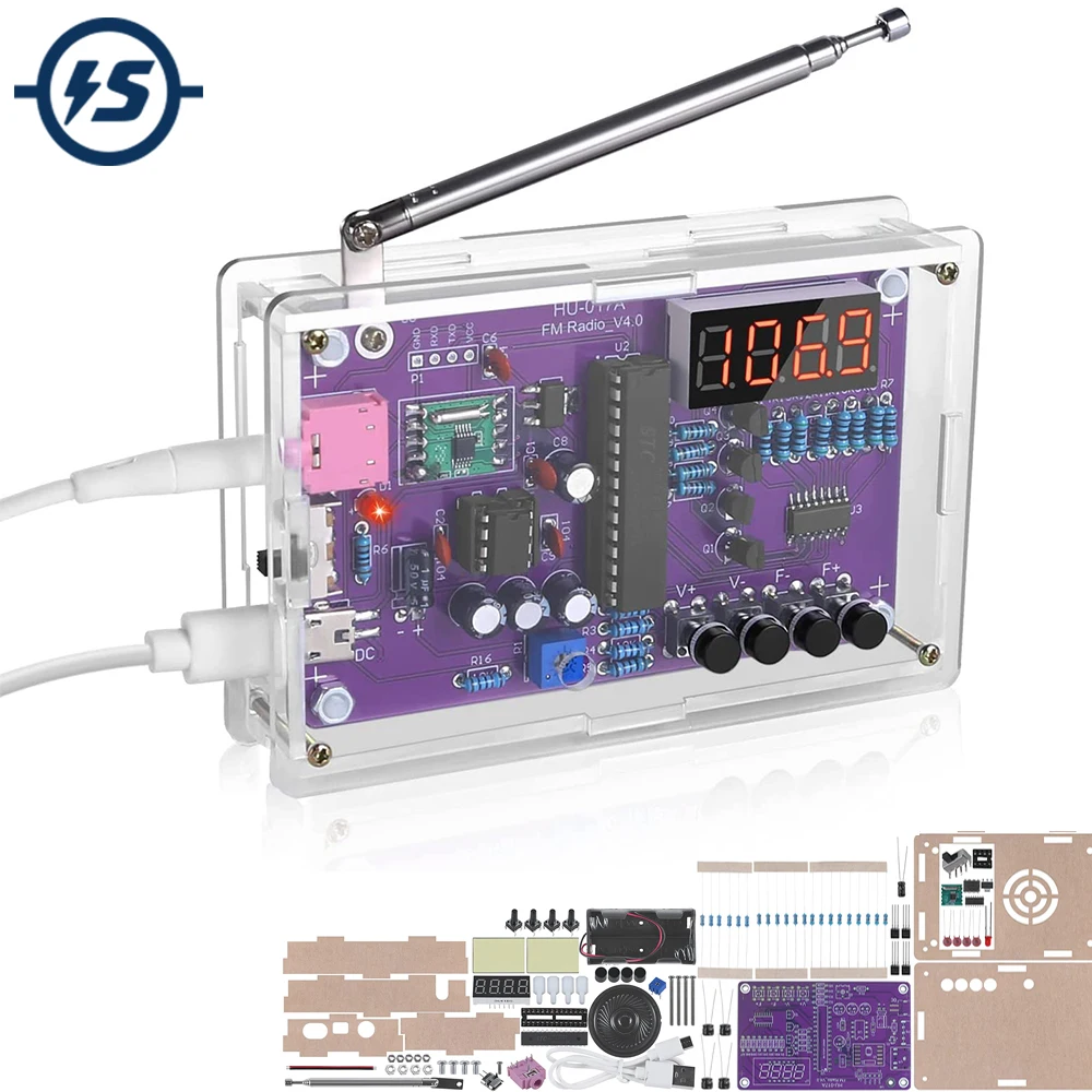 FM-Radio-DIY-Electronic-Kit-RDA5807-Radio-Receiver-87MHz-108MHz ...
