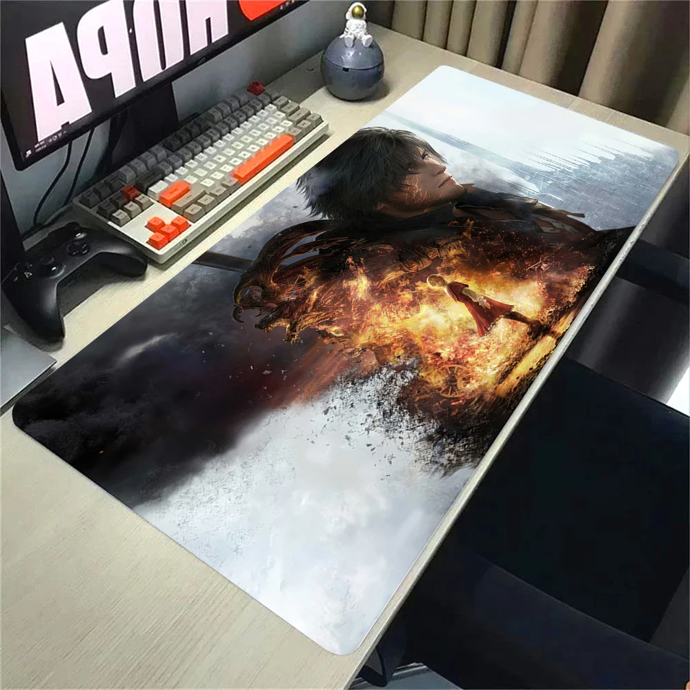 Large PC Gamer Mousepad F-Final Fantasy XVI Gaming Mouse Pad Computer ...