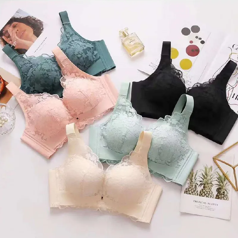 B Cup Size from 34B to 40B Push Up Deep V Sexy Underwear Women Bra