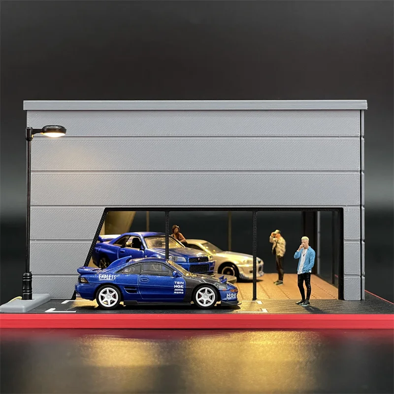 1-64-Scale-Model-Car-Showroom-Building-Model-Dioramas-Diecast-Alloy-Car ...