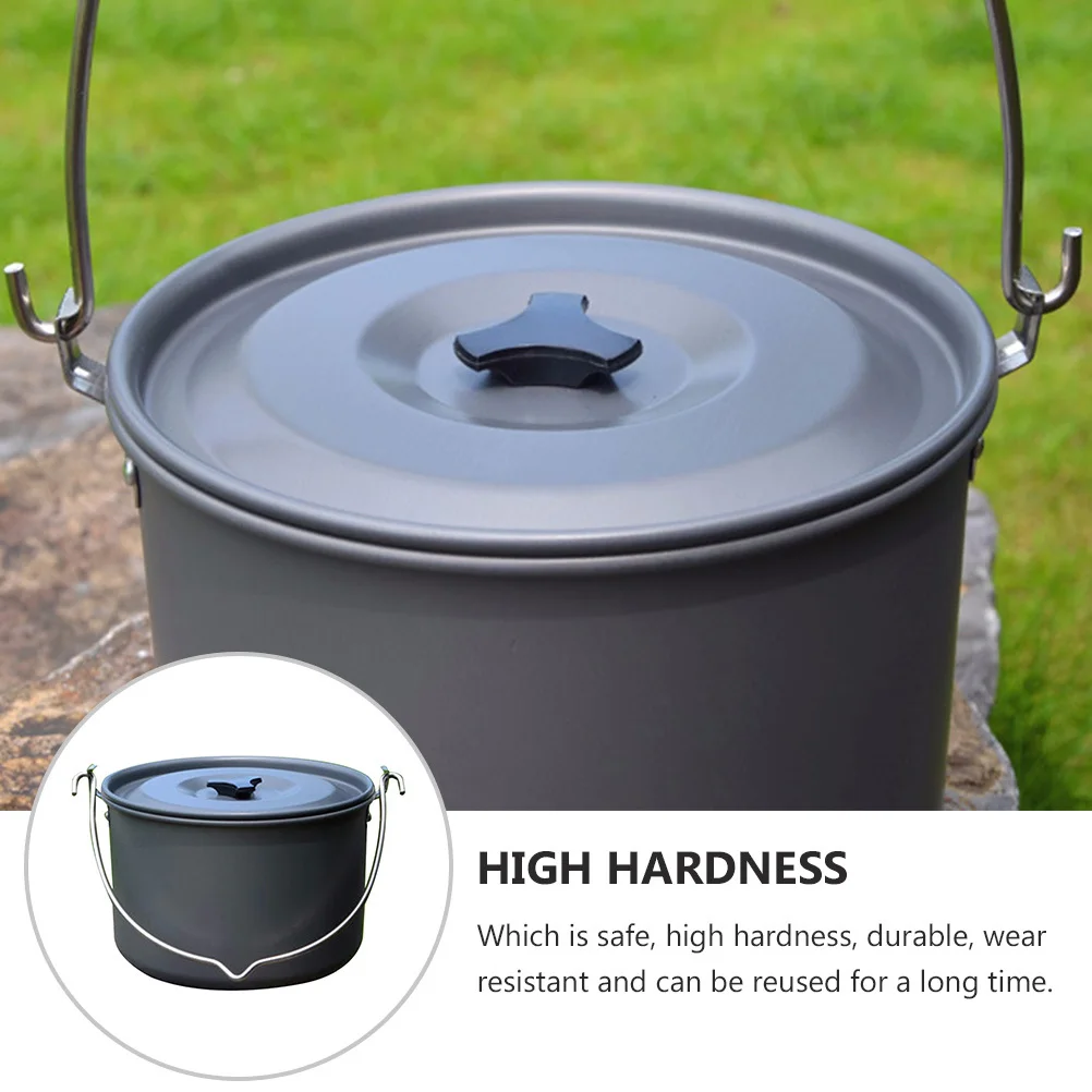 Picnic Hanging Pot Lightweight Camping Cookware Large Capacity Outdoor ...