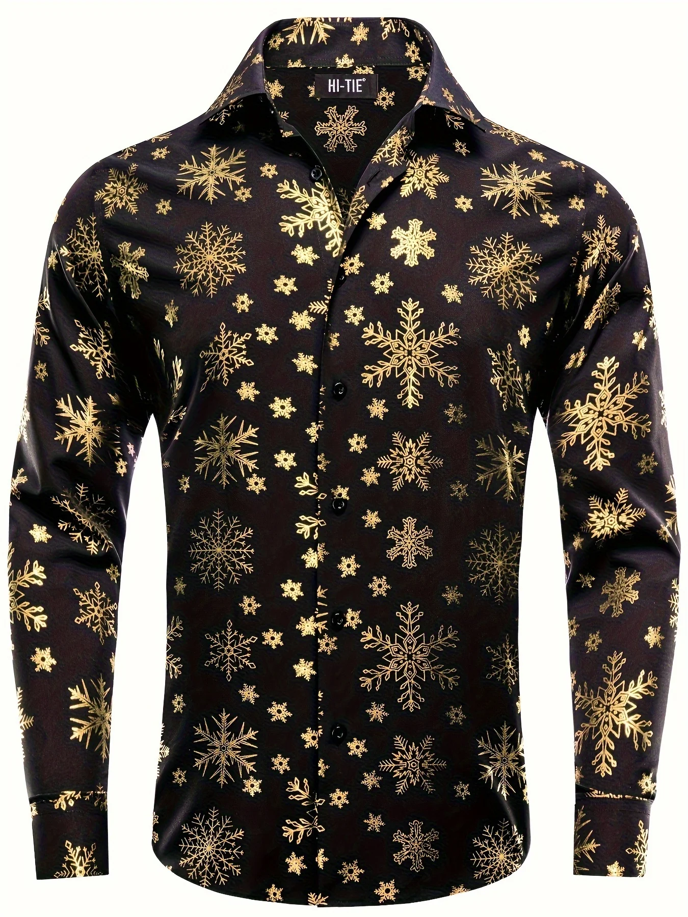 Christmas-Festival-Theme-Men-s-3D-Printed-Formal-Shirts-Golden ...
