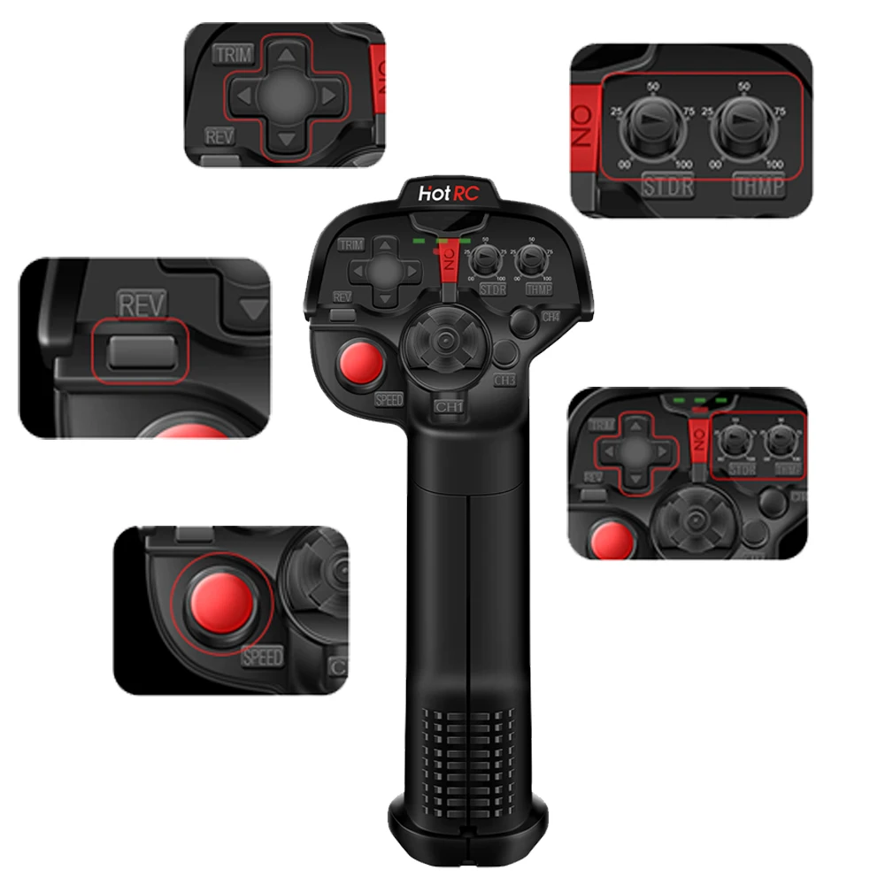 HotRC-ARMCORE-32-BT-CHIP-DS-4A-2-4G-4-Channel-Single-Hand-RC-Radio ...