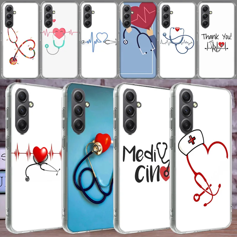 Nurse-Medical-Stethoscope-Case-For-Phone-Samsung-Galaxy-A12-A22-A32-A52 ...