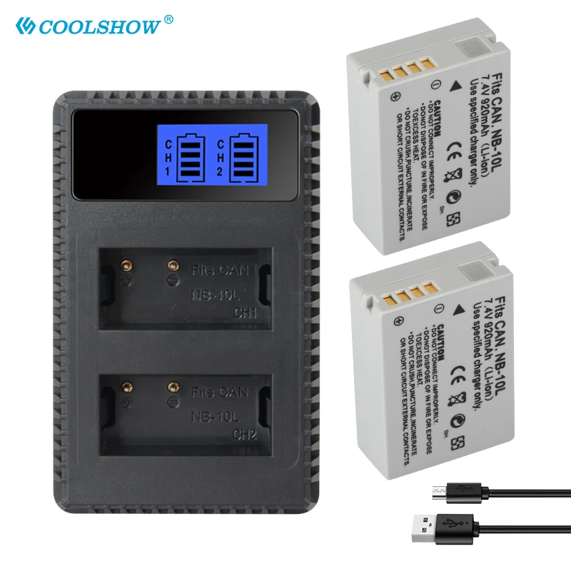 NB-10L NB 10L Battery For Canon SX40 HS SX40HS SX50 HS SX50HS G1 X G15 ...