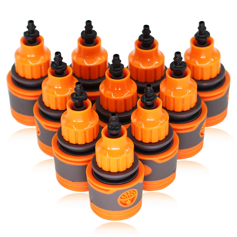 2PCS-Garden-Hose-Quick-Connectors-Orange-Rubber-Plastic-Coupling ...