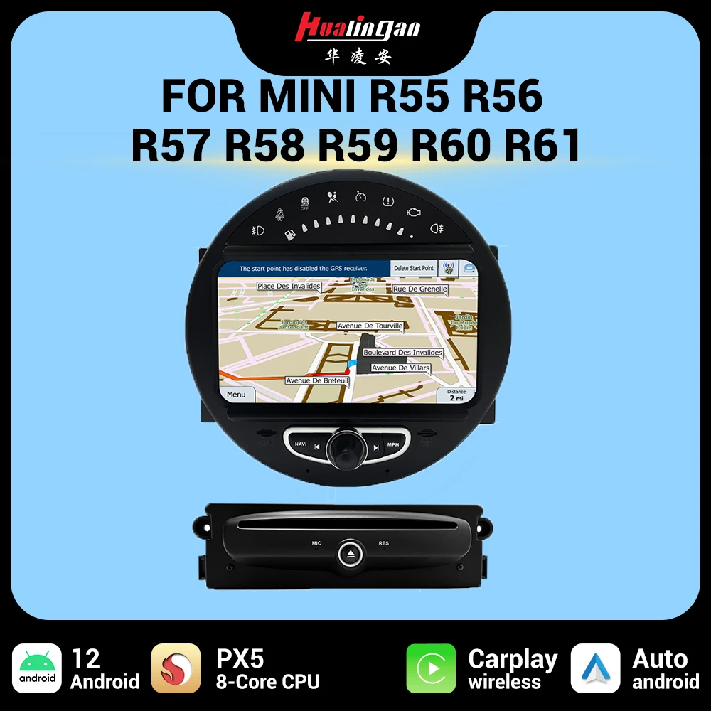 Hualingan-4-64GB-Android-Radio-For-Mini-Cooper-S-R60-Radio-R56-R57-R58 ...