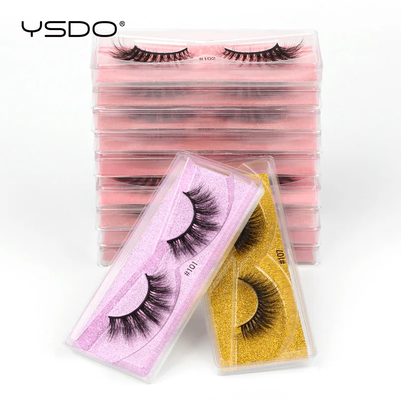 YSDO Wholesale Eyelash 10/20/50/100PCS Natural Soft 3D Mink Lashes ...